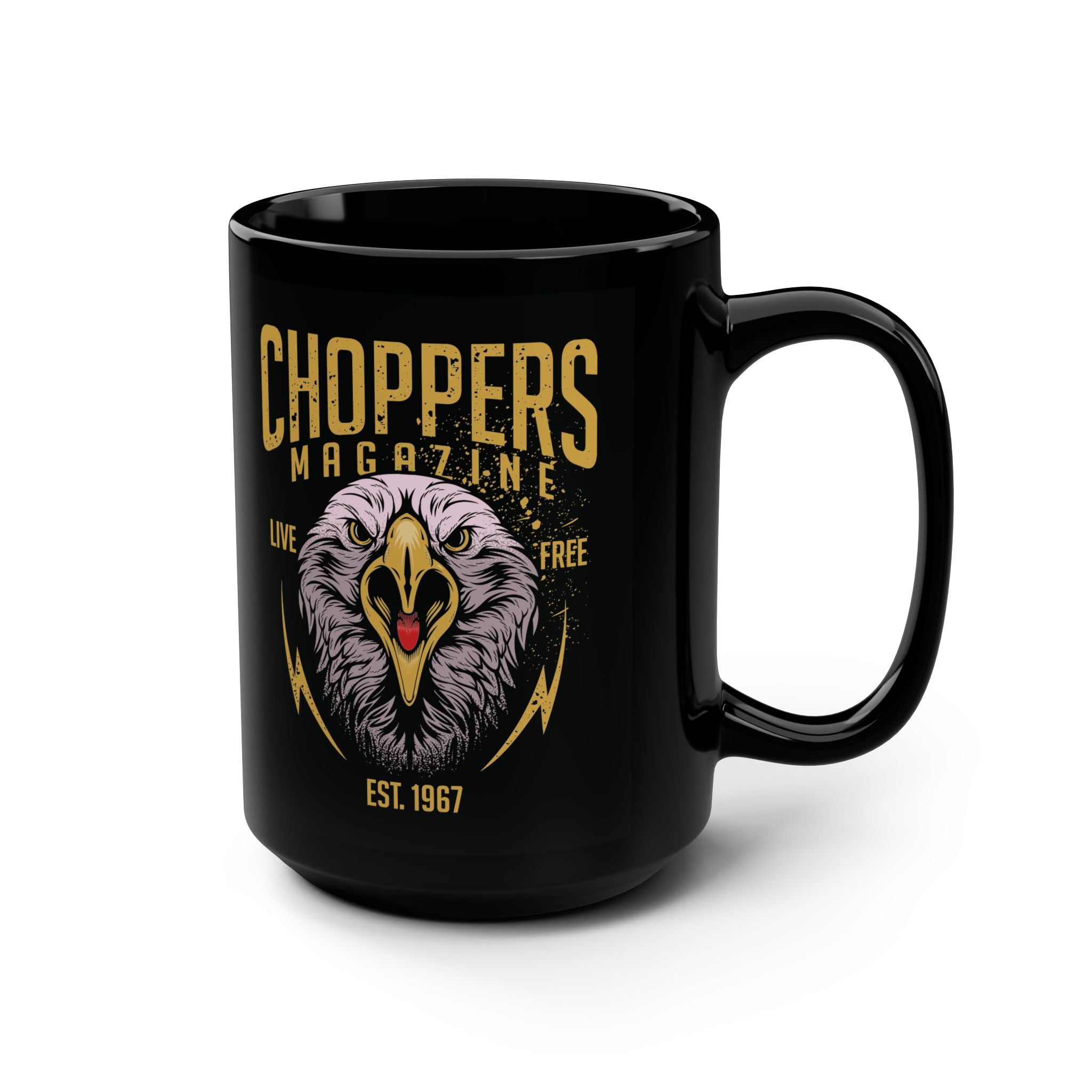 Live Free Black Mug - 15oz – Choppers