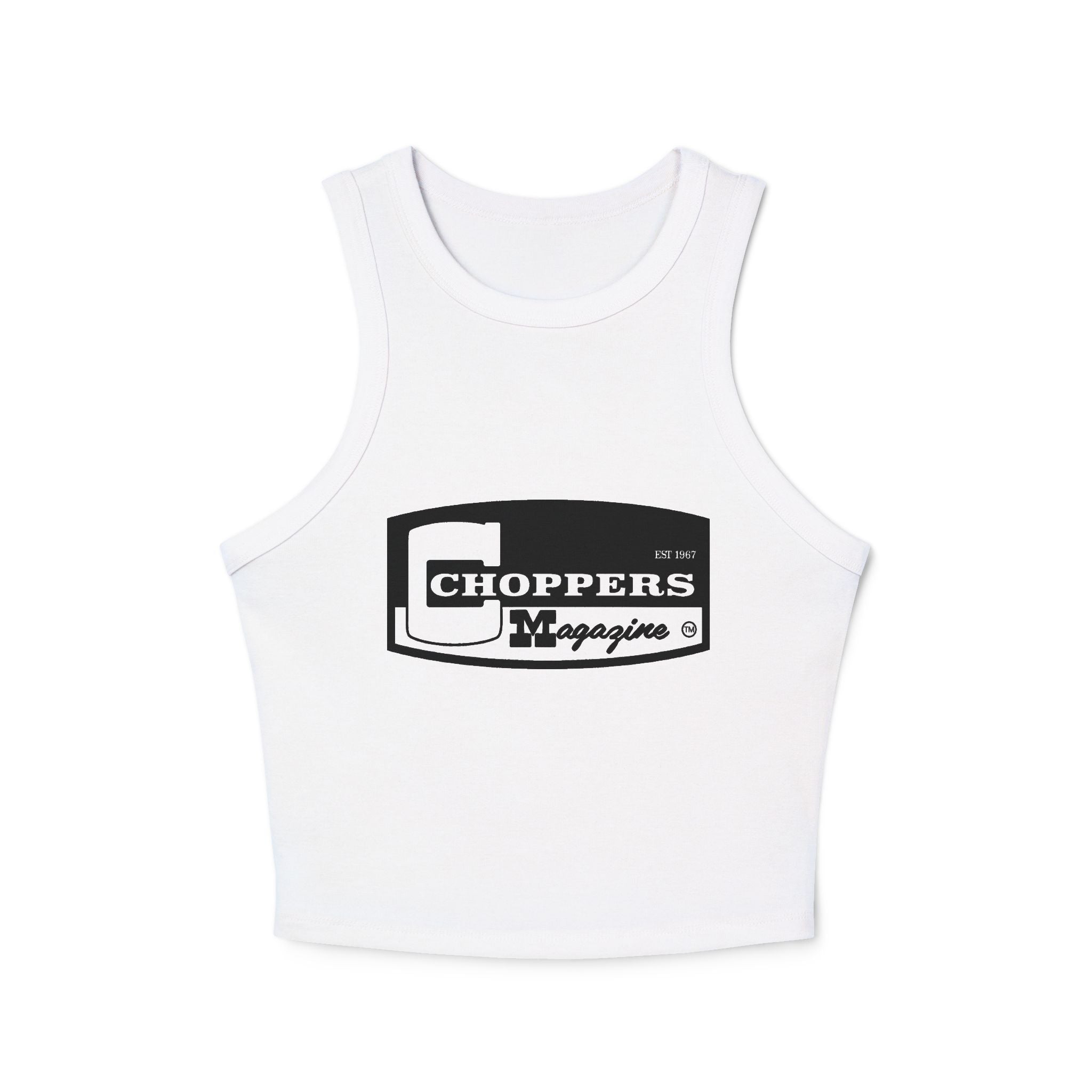 Choppers Badge Micro Rib Racer Tank Top